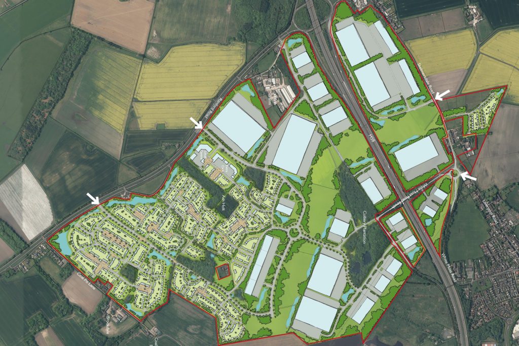 Land North and South of M58, Skelmersdale - Satplan
